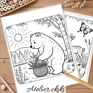 Cozy Hygge Coloring Pages for Spring and Easter | Cute Coloring Scenes ...