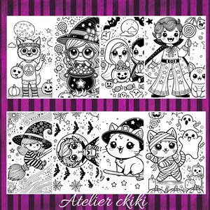 Cute Halloween Coloring Pages for Kids, Spooky Coloring Sheets ...