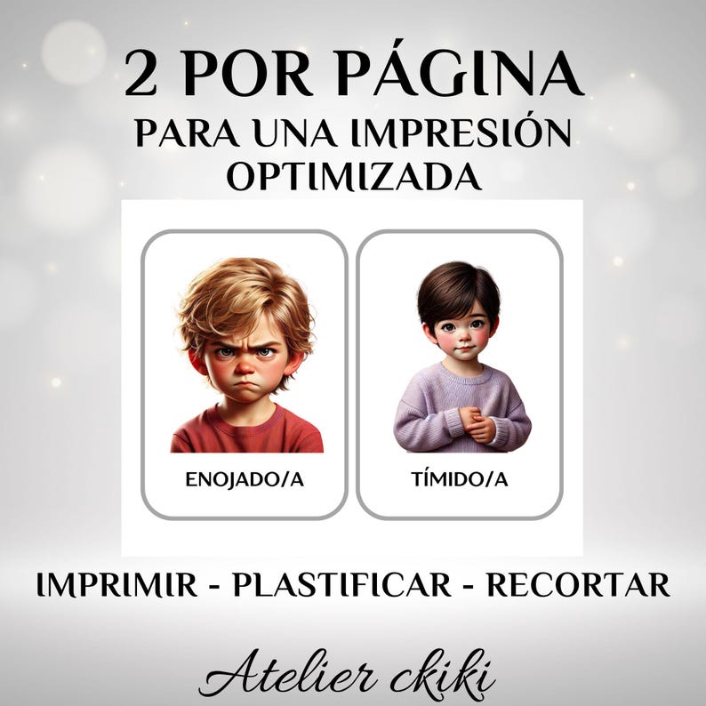40 Tarjetas De Emociones Para Niños | Tarjetas De Sentimientos Para ...