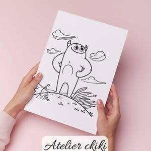 30 Emotions Monster Coloring Pages | Cute Mindful Activity for ...