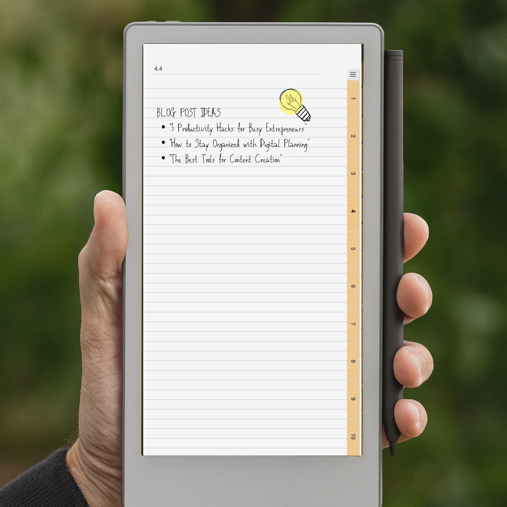 Custom Infinite Notebook Template Creator for Remarkable Paper Pro ...