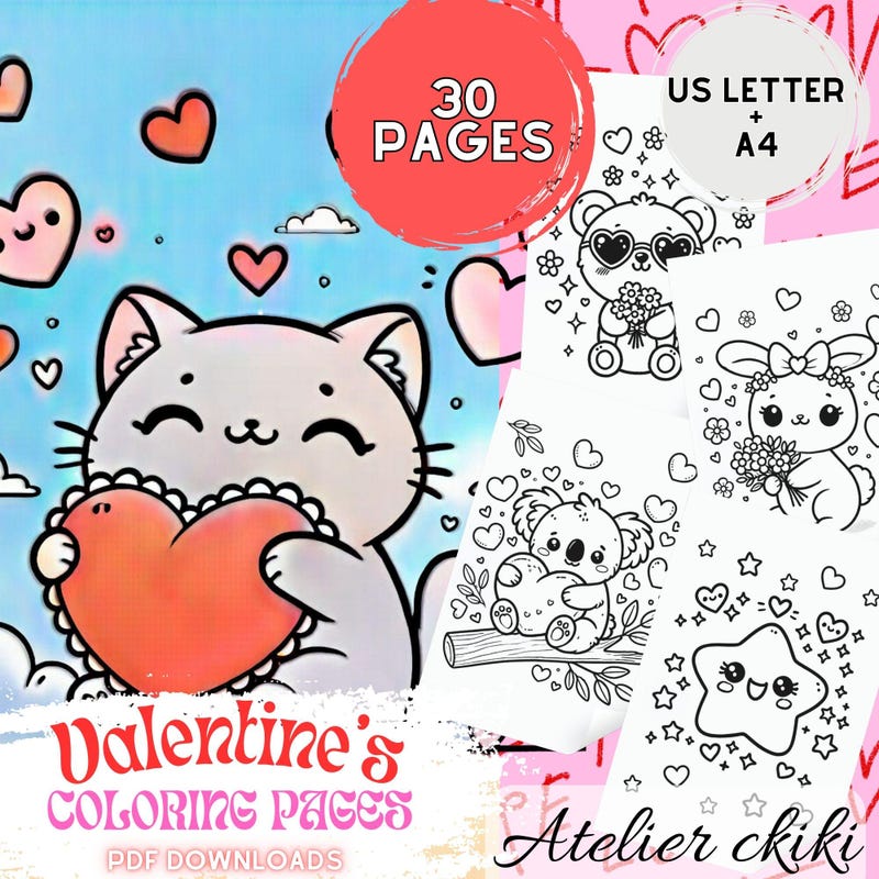 Kawaii Valentines - Etsy