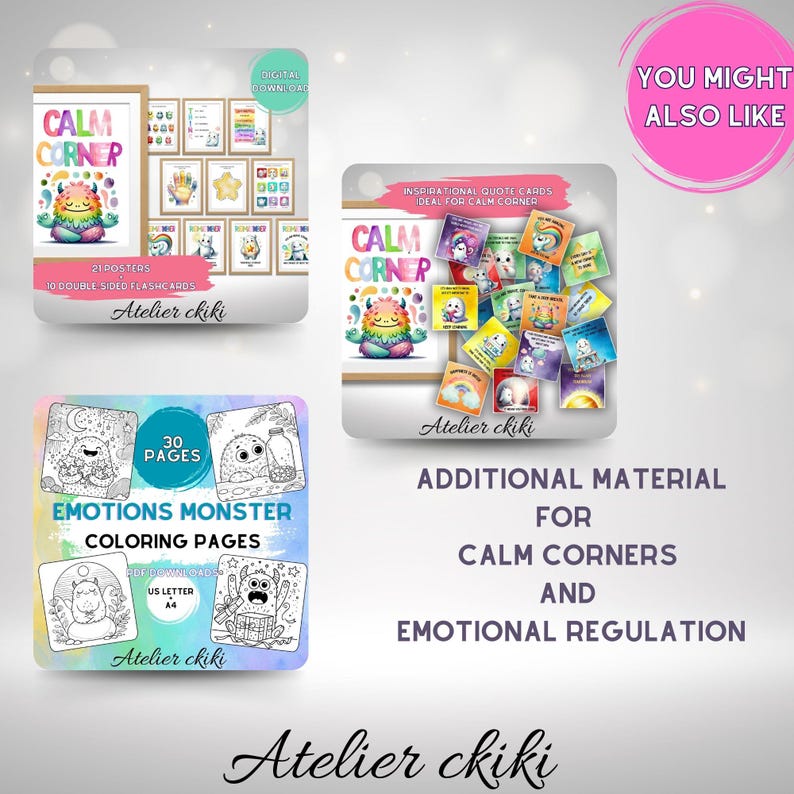 Calm Corner Affirmation Posters Bundle, Emotional Regulation, Classroom ...