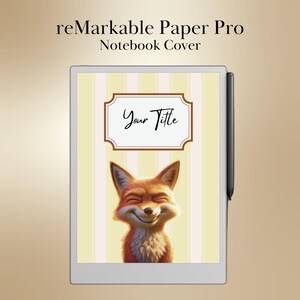 Cover for Remarkable Paper Pro Template Colored Notebook Cover Pages ...