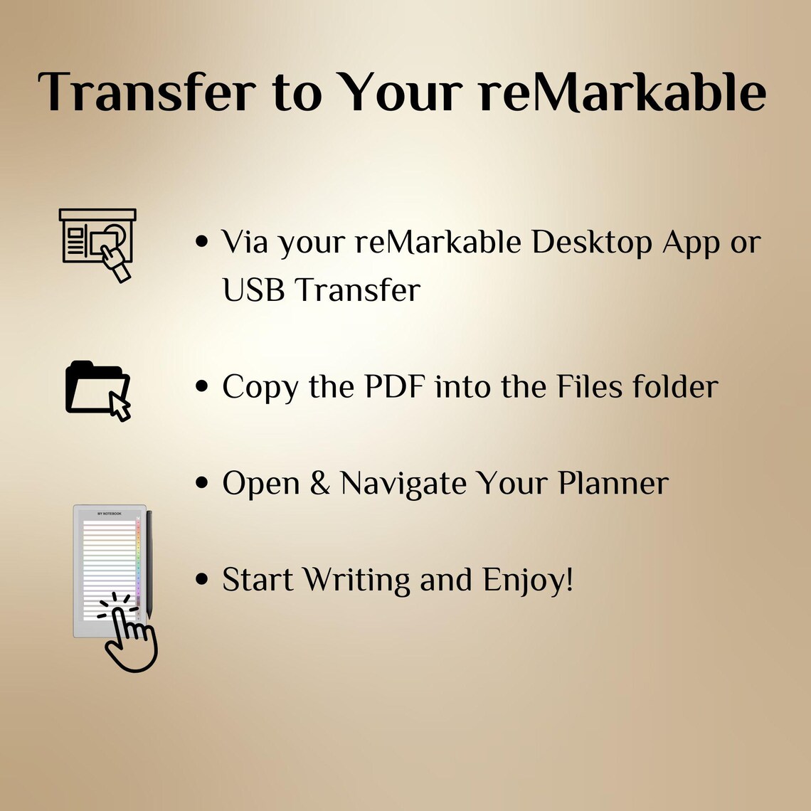 Custom Notebook Template Creator for Remarkable Paper Pro Move, Rm2 ...