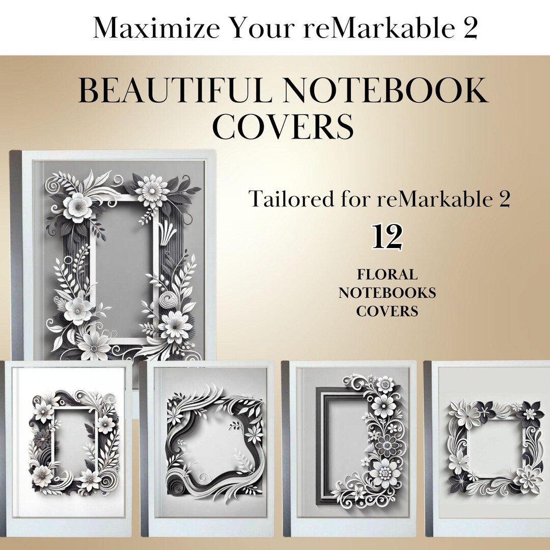 Notebook Cover for Remarkable 2 and Remarkable 1 Template Digital ...