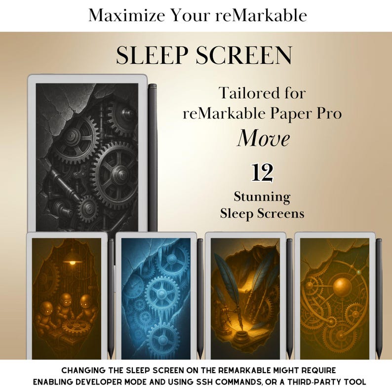 Sleep Screen Bundle for Remarkable Paper Pro Move Templates Sleep ...