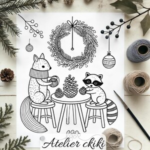 30 Cozy Hygge Winter and Christmas Coloring Pages | Cute Holiday ...