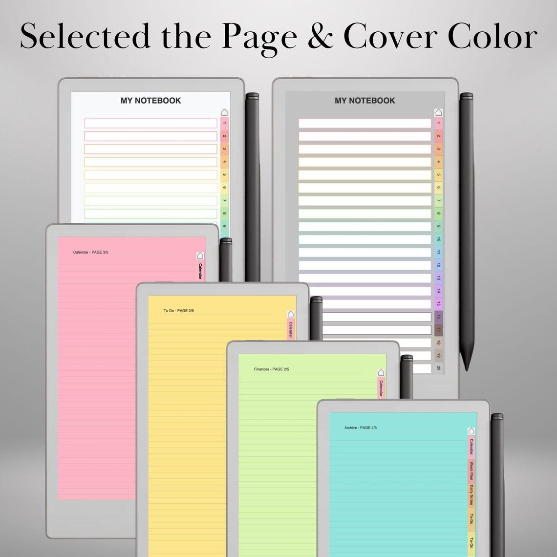 Custom Notebook Template Creator for Remarkable Paper Pro Move, Rm2 ...
