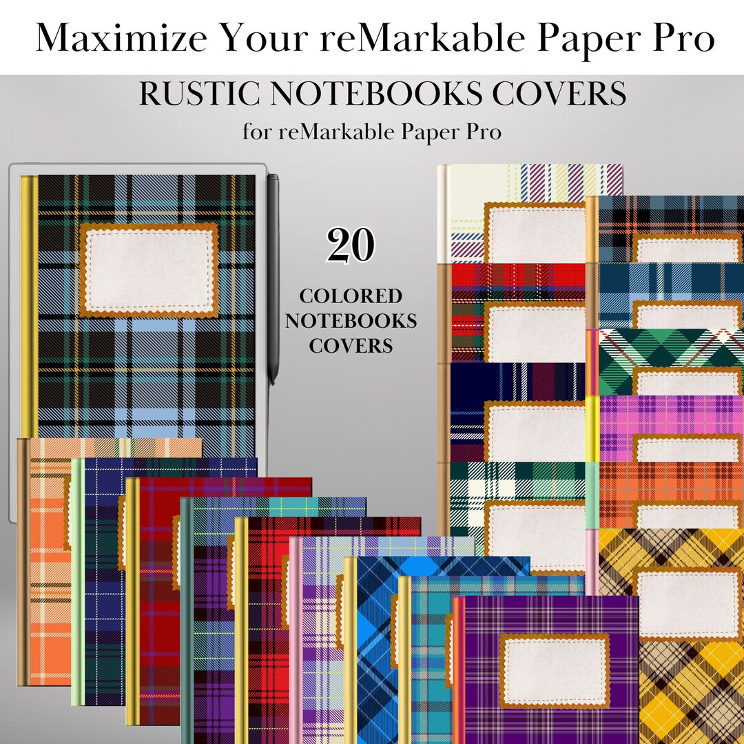 Cozy Vintage Notebook Cover for Remarkable Paper Pro Template Notebook ...