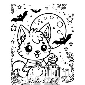 Cute Halloween Coloring Pages for Kids, Spooky Activity Sheets ...