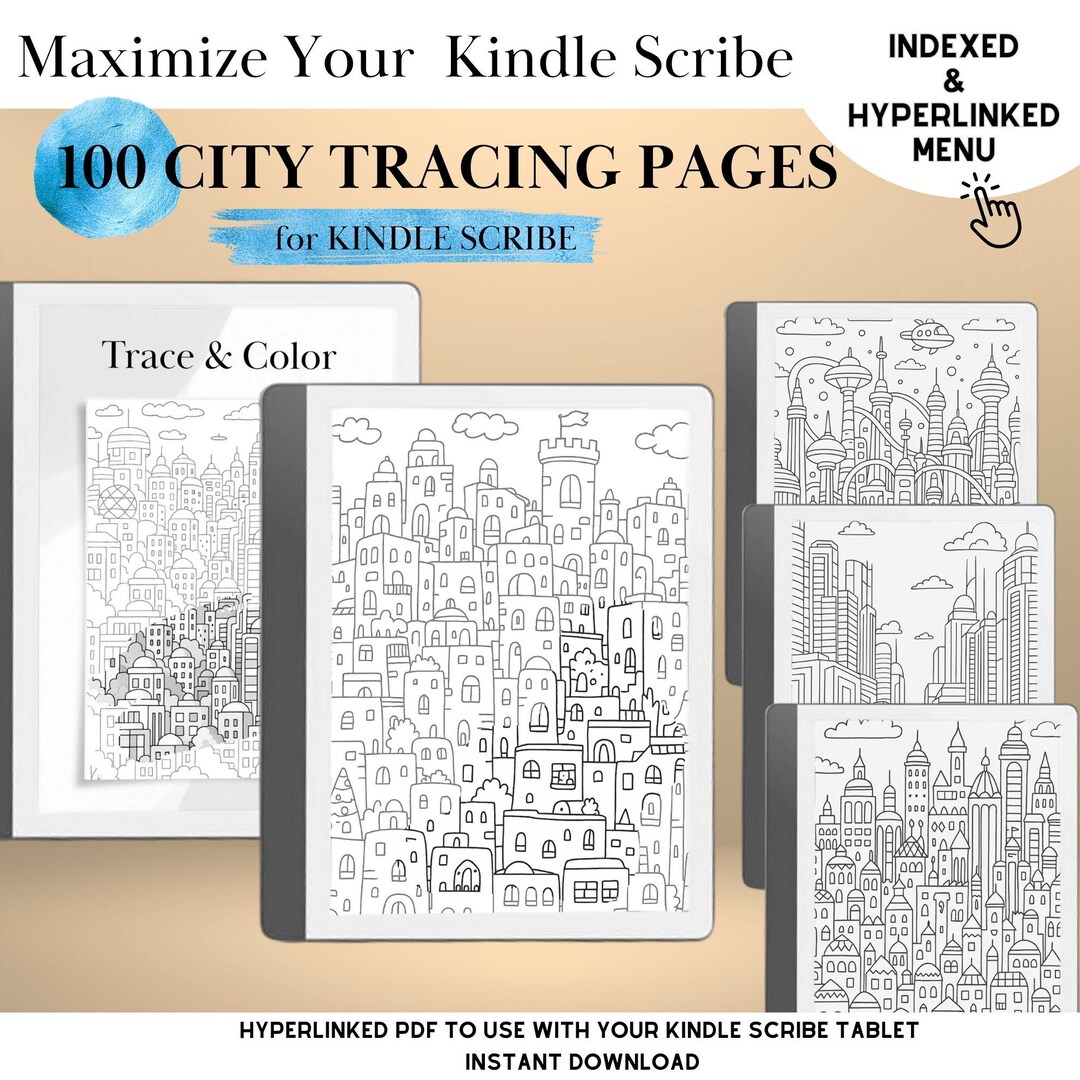 Kindle Scribe Templates Tracing and Coloring Book Adult Mindful ...