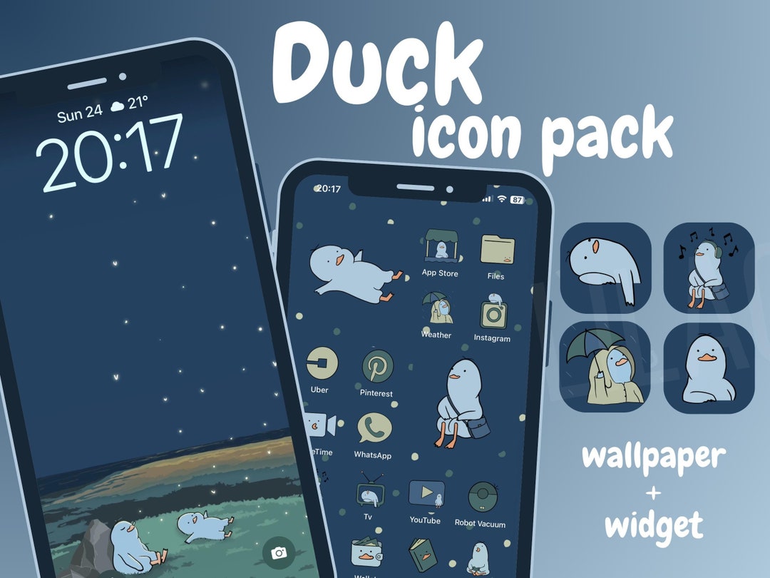 Duck Icon Pack for Ios, Android, Tablet, Cute Animal Icons, Wallpapers ...
