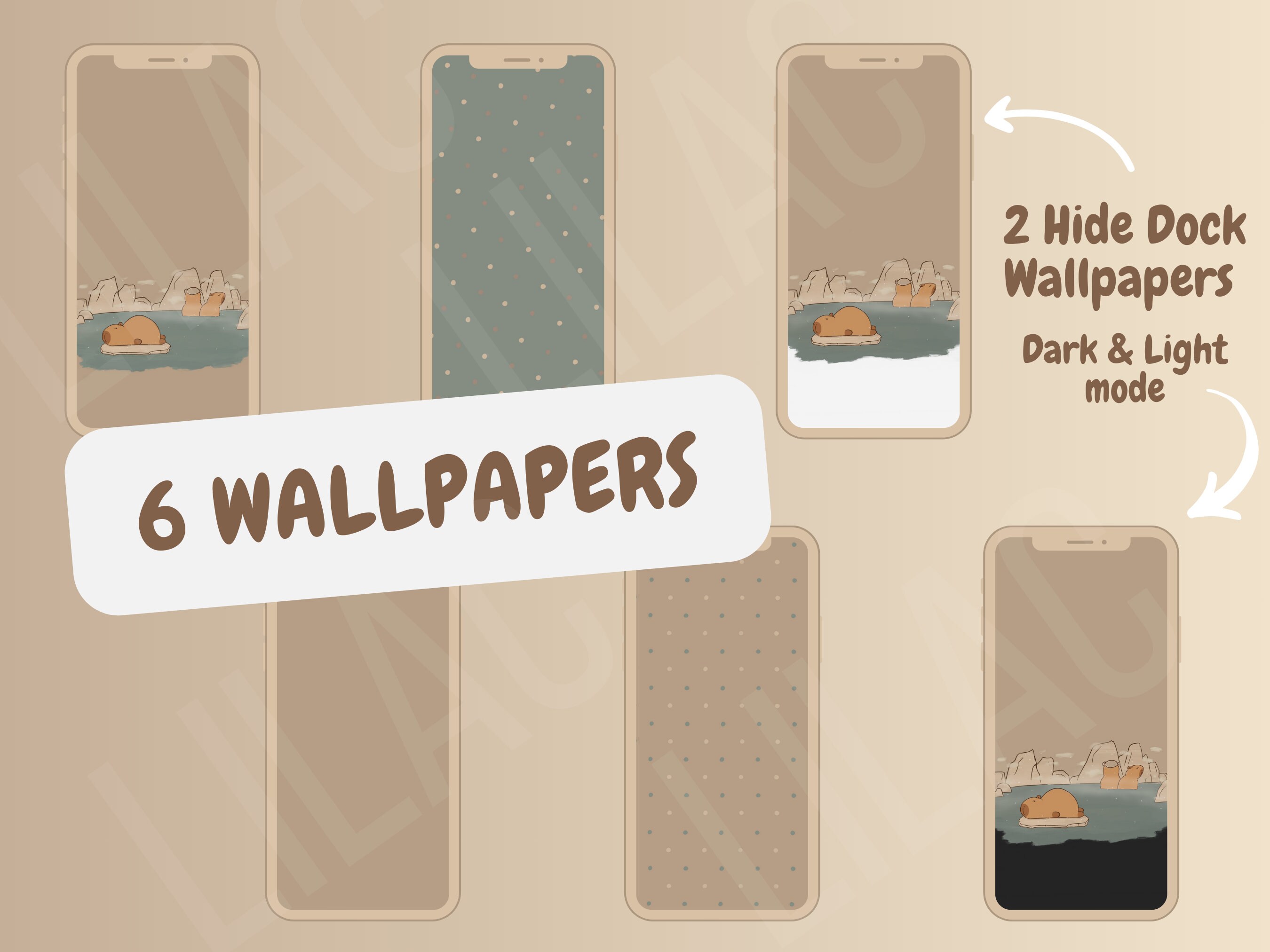 Capybara Icon Pack for Ios, Android, Tablet, Cute Animal Icons ...