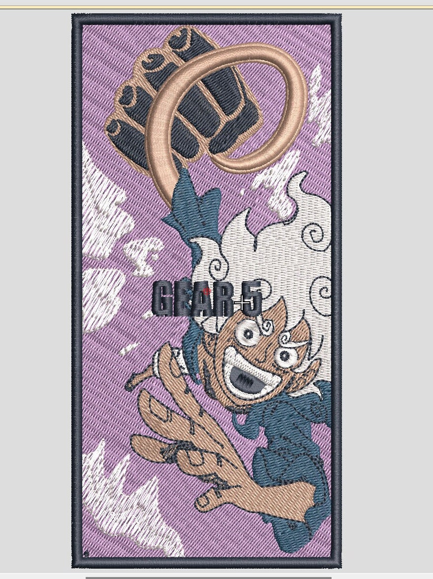 Luffy Gear 5 - Motif De Broderie - Etsy