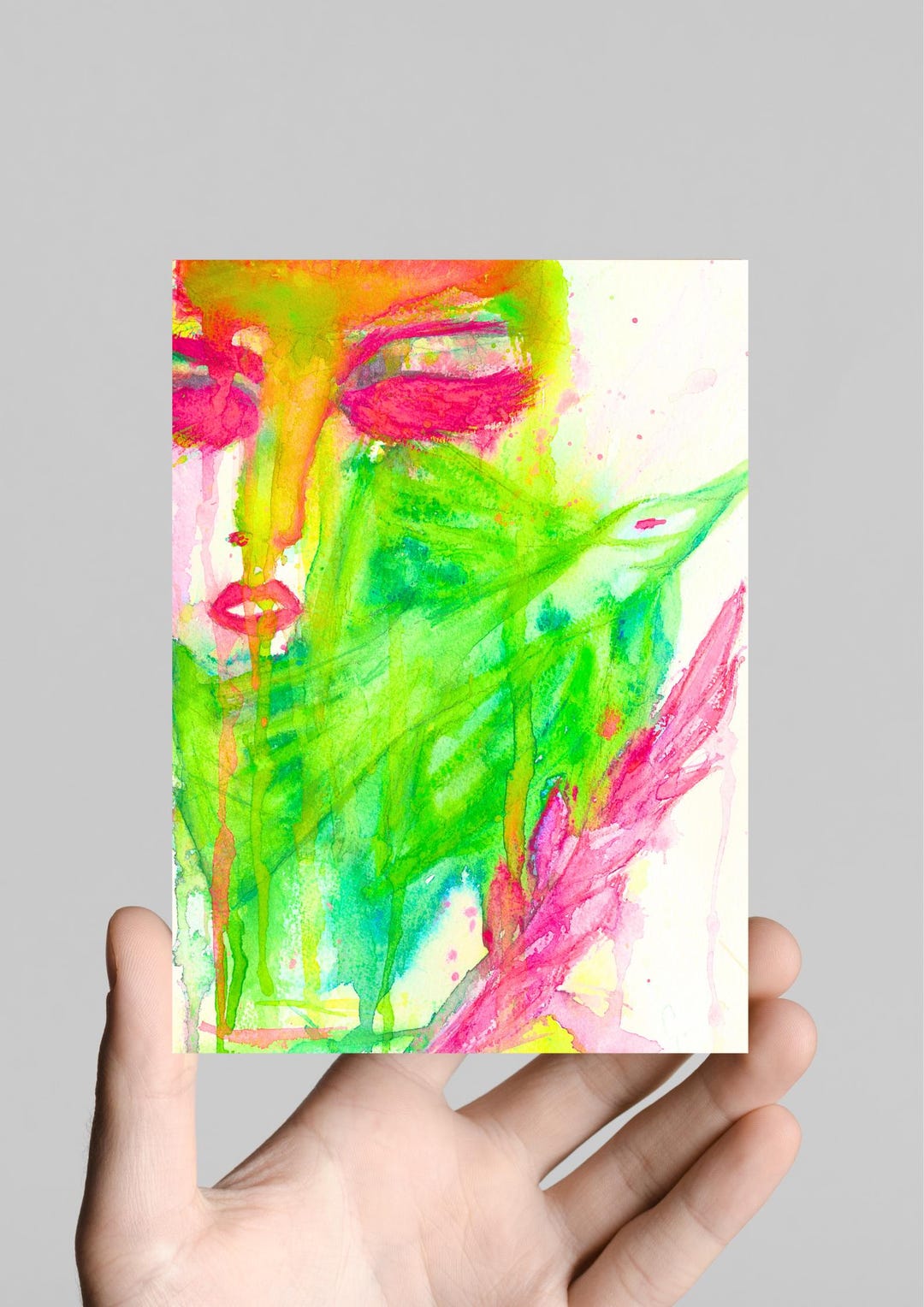 Original Hand Painting Watercolour Art Print Postcard Greetingcard ...