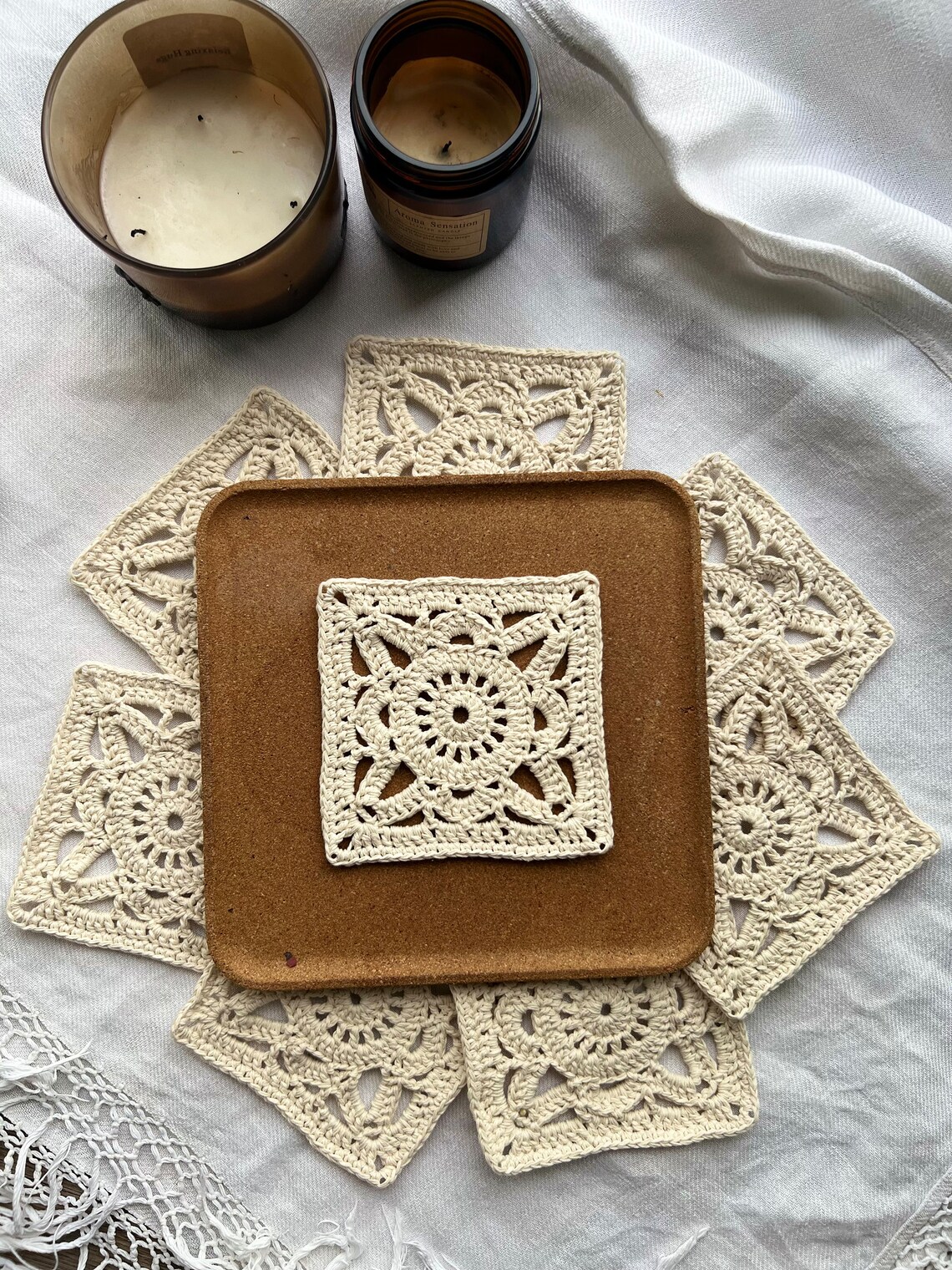 Crochet Placemat Pattern full Process With 4K Video - Etsy