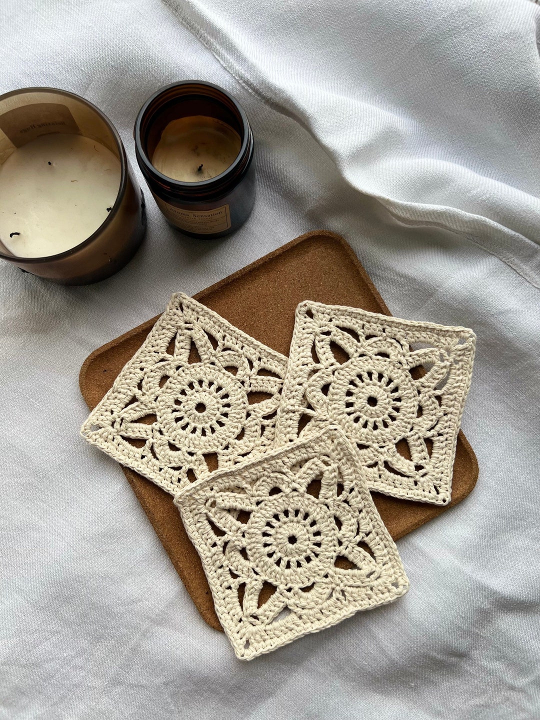 Crochet Placemat Pattern full Process With 4K Video - Etsy