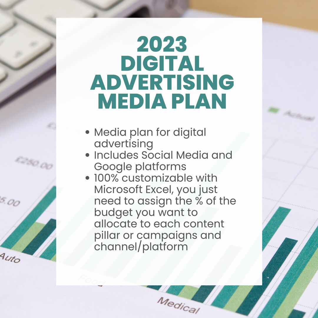Plan de medios de publicidad digital 2023 / Presupuesto mensual / Plan ...