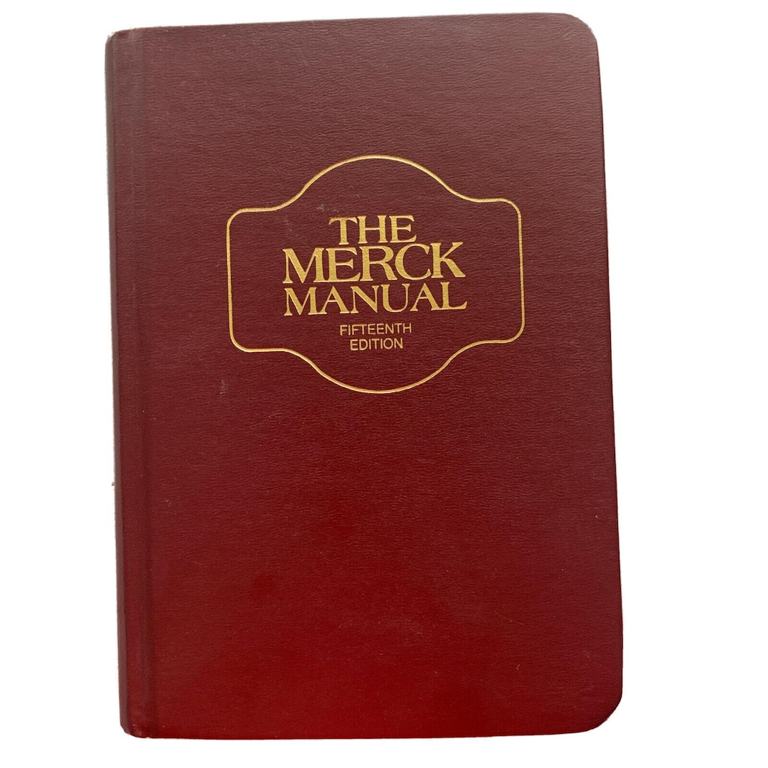 The Merck Manual 15th Edition 1987 With Finger Tabs Hardcover - Etsy