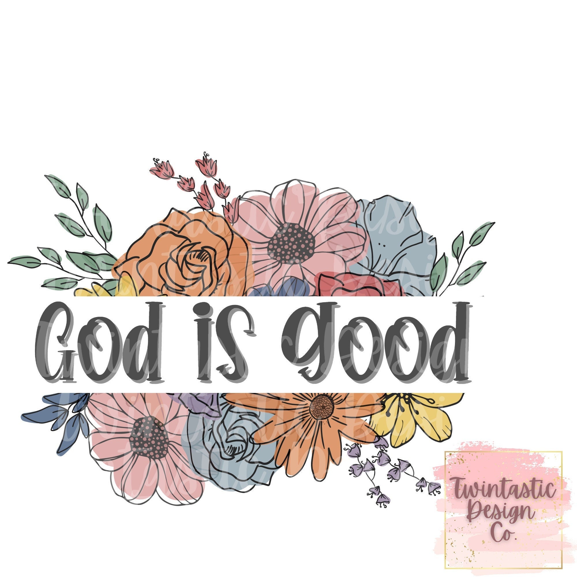 Dios es bueno PNG - Etsy España