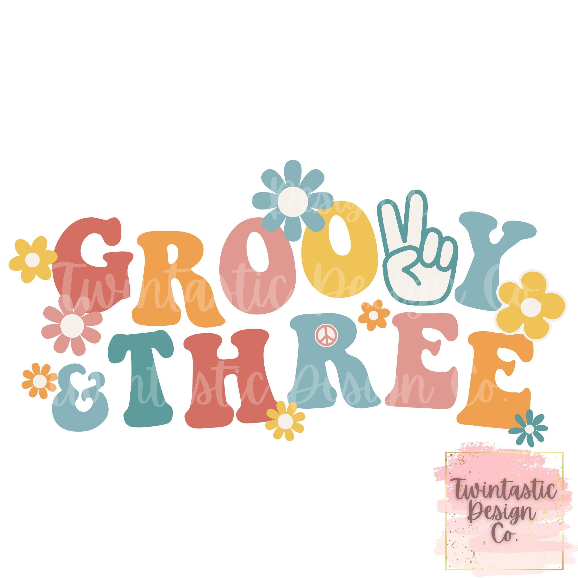 Groovy & Three PNG - Etsy