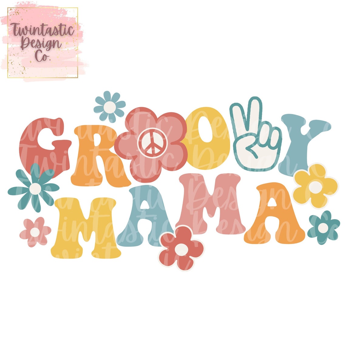 Groovy Mama PNG - Etsy