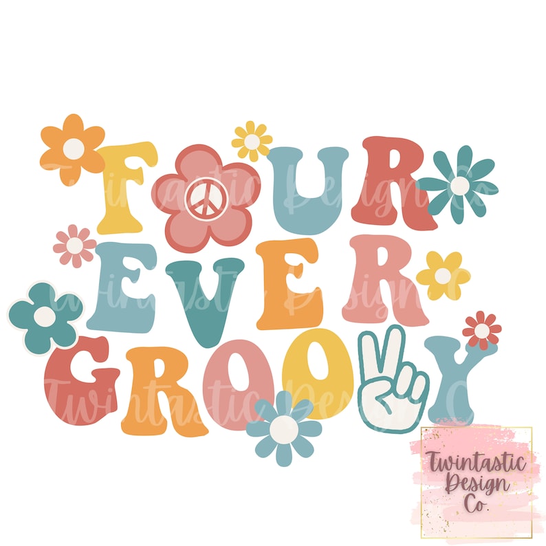 Four Ever Groovy PNG - Etsy