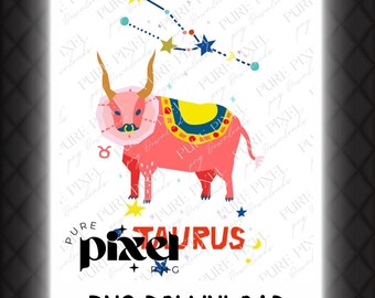 Taurus Zodiac- PNG- Sublimation-digital-download- Horoscope- - Etsy