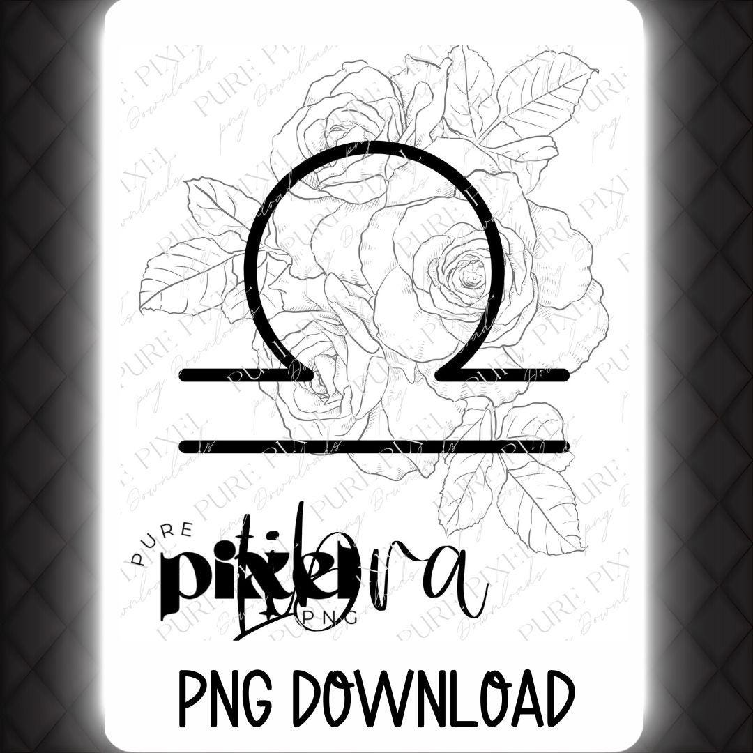 Libra Flower Zodiac PNG | Libra Digital Download | Astrology ...