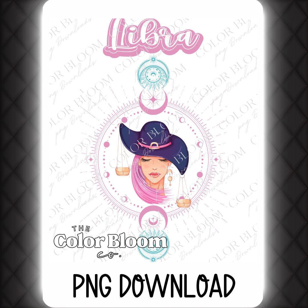 Libra Zodiac Pastel PNG | Libra Digital Download | Astrology ...