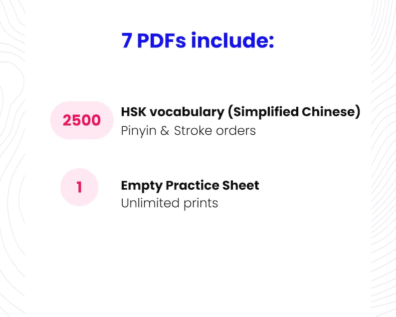 HSK (2.0) 1-6 Bundle, 2500 Simplified Chinese Characters, Writing ...