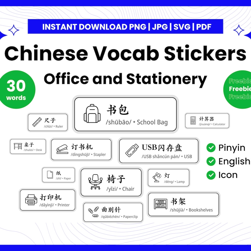 Chinese Stickers - Etsy