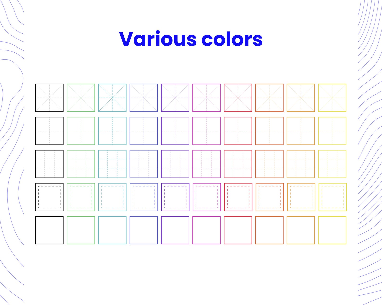Hanzi Handwriting Practice Sheets Bundle Kanji Writing - Etsy