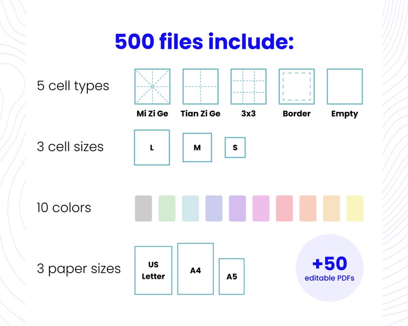 Hanzi Handwriting Practice Sheets Bundle Kanji Writing - Etsy