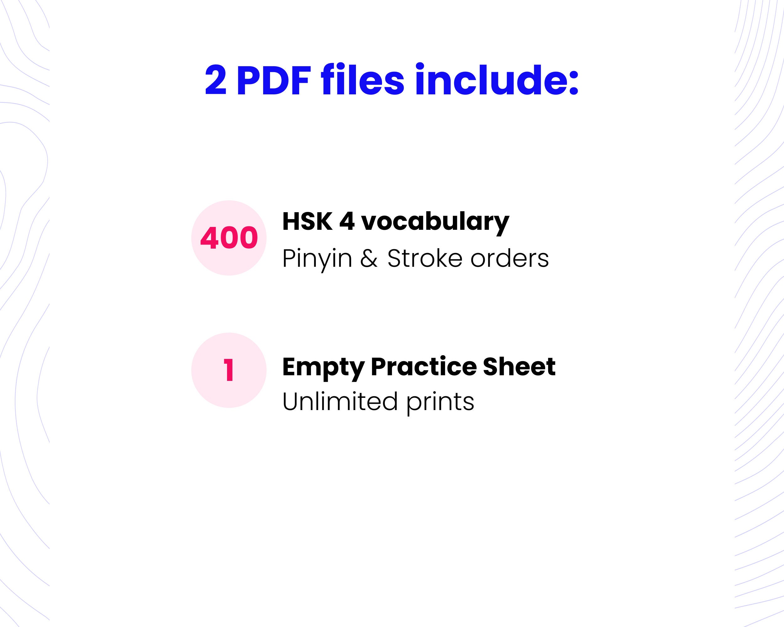 HSK 4 400 Vocabulary Simplified Chinese Characters Writing Practice ...