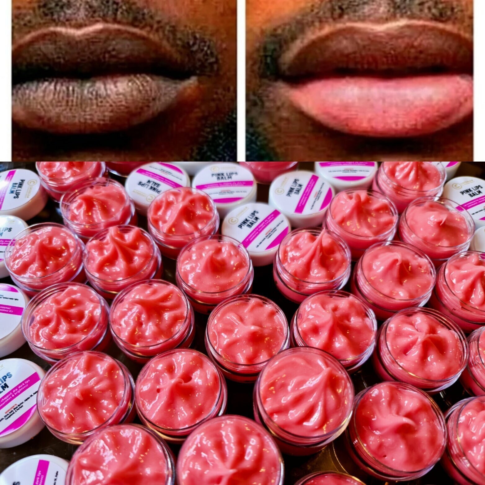 Pink lips balm store