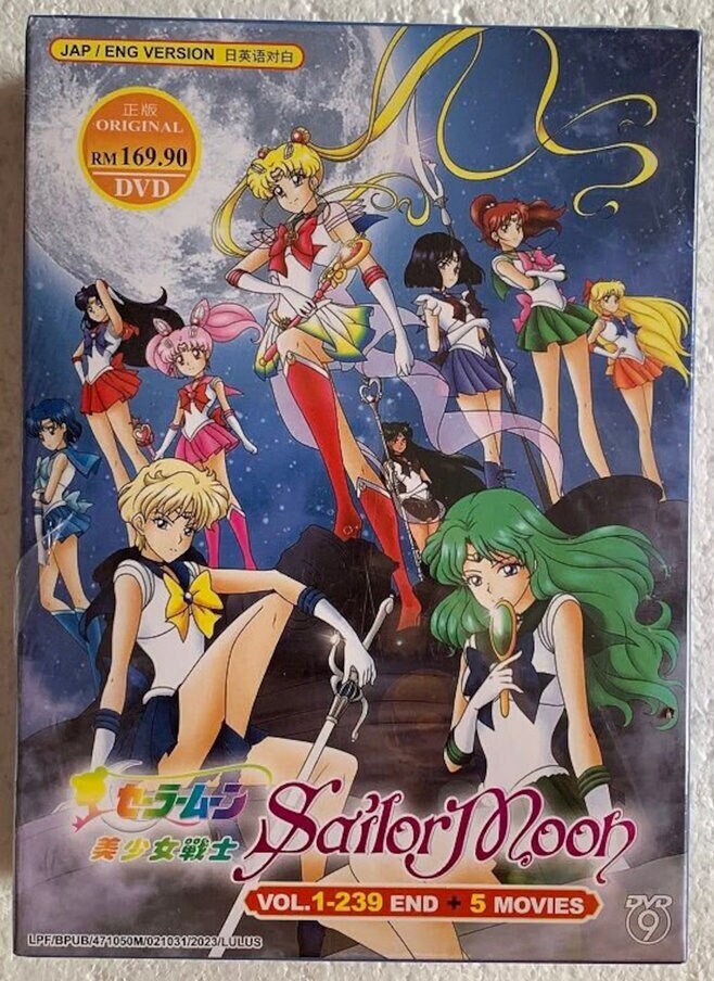 Sailor Moon Complete Tv Series Collection Box Set Anime DVD 1-239 ...