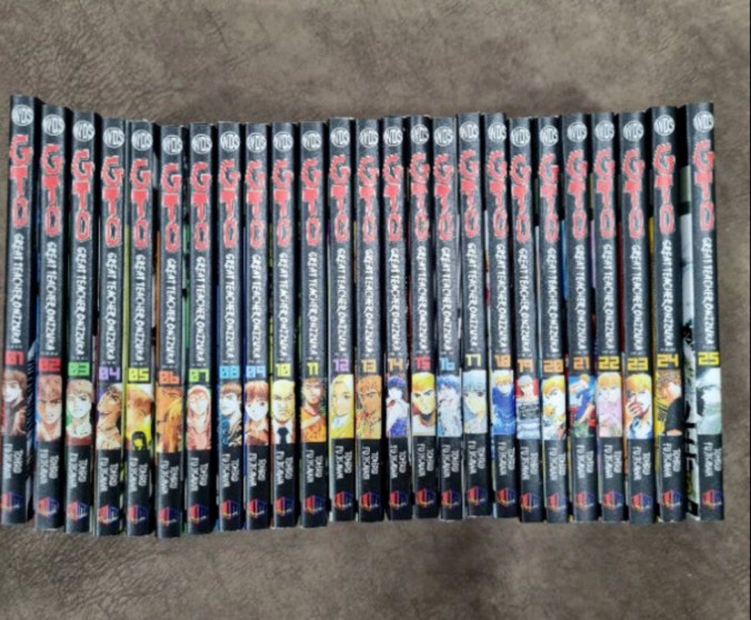 GTO: Great Teacher Onizuka Manga Volume 1-25 Complete English Version ...