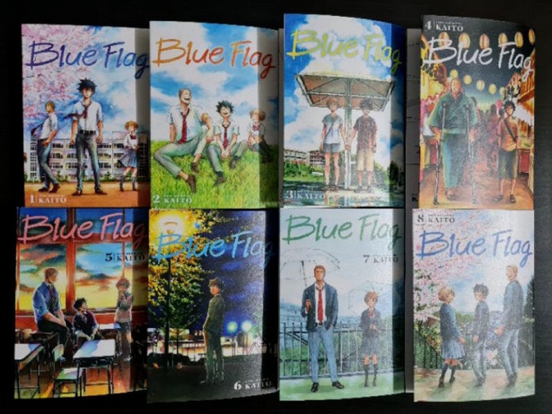 Blue Flag Manga by Kaito English Version Comic Volume 1-8END - Etsy