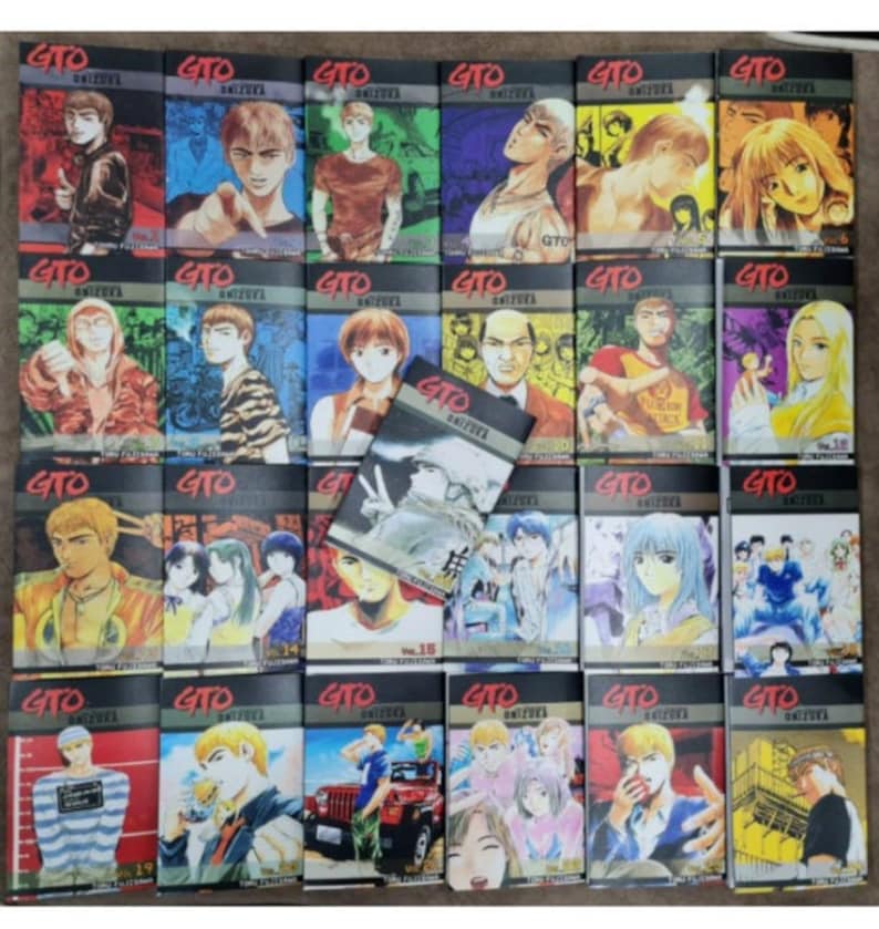 GTO: Great Teacher Onizuka Manga Volume 1-25 Full Set English Version Comic Book - Etsy