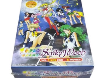 Sailor Moon Complete Tv Series Collection Box Set Anime DVD 1-239 ...
