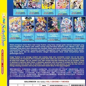 Sailor Moon Complete Tv Series Collection Box Set Anime DVD (1-239 ...
