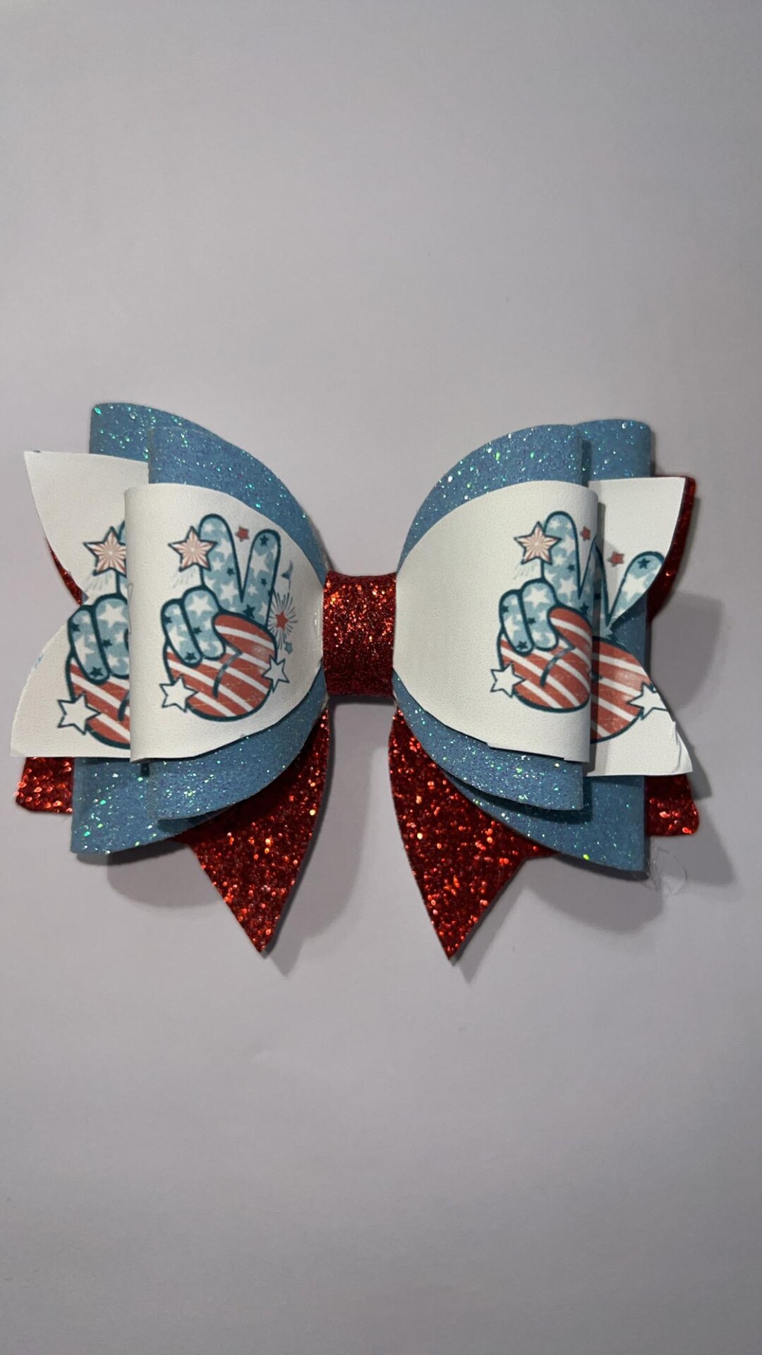 USA Peace Sign Bow for Stanley Straw/ Tumblers, Etc. - Etsy