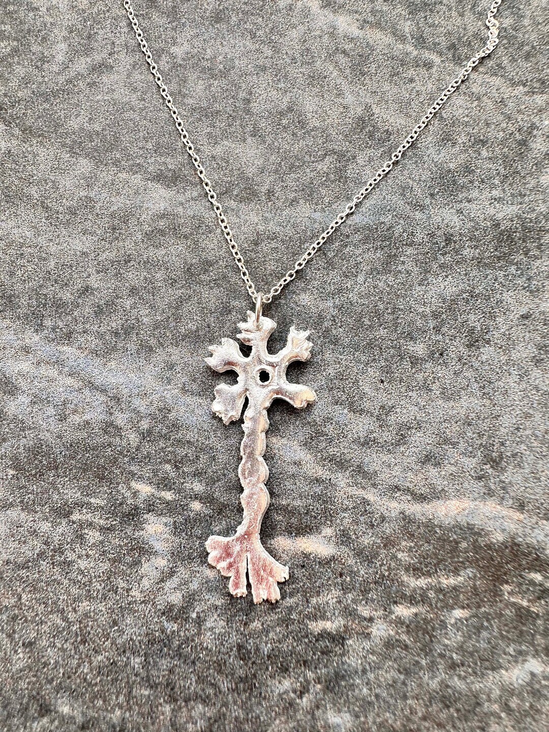 Motor Neuron Silver Pendant - Brain Cell Silver Pendant - Handmade ...