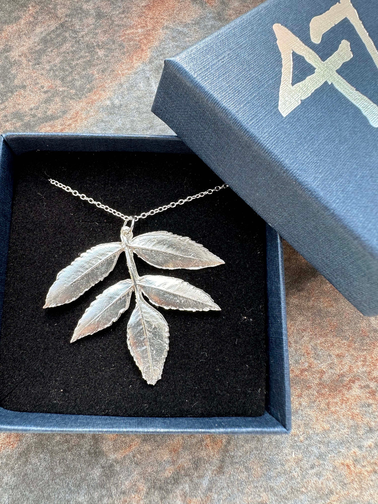 Silver Rowan Leaf Real Rowan Leaf Silver Real Leaf Handmade Silver ...