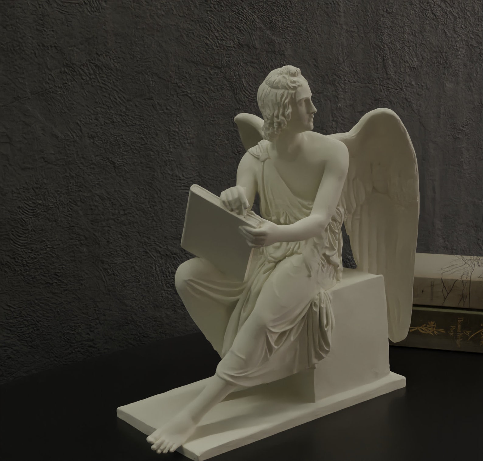 Made of Stone and Marble Powder Angel Sculpture Decorative Angel Statue ...