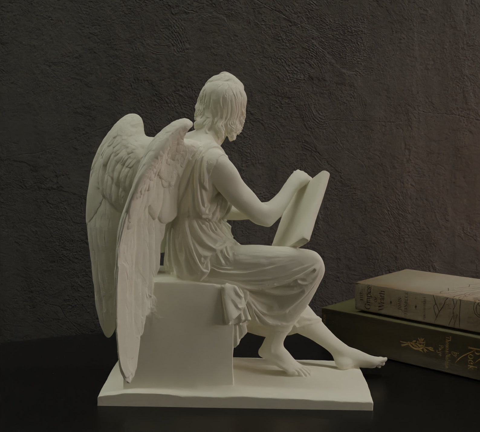 Made of Stone and Marble Powder Angel Sculpture Decorative Angel Statue ...