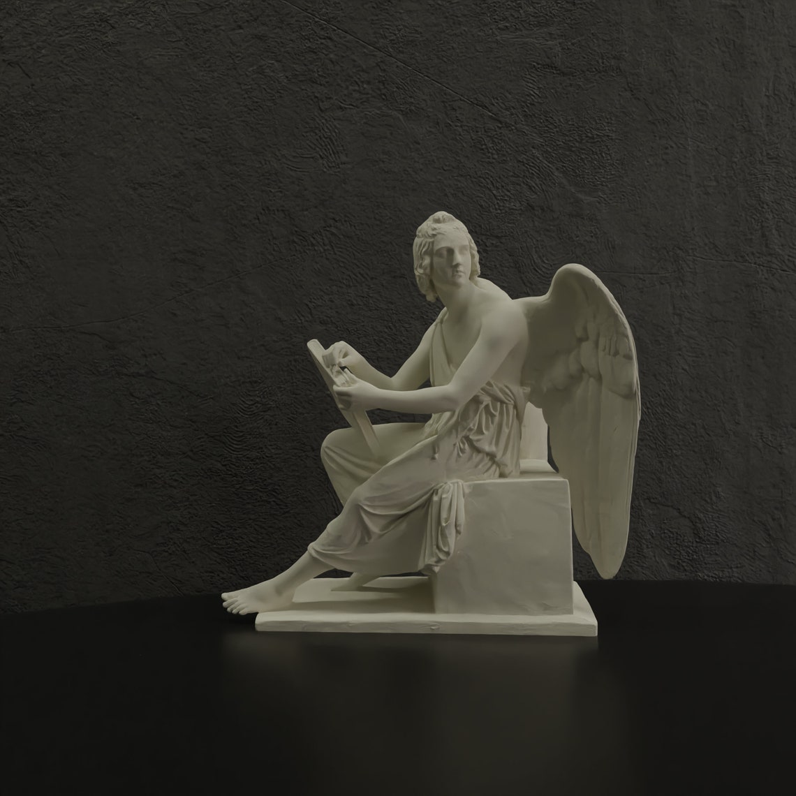 Made of Stone and Marble Powder Angel Sculpture Decorative Angel Statue ...