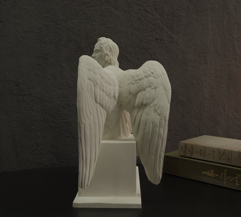 Made of Stone and Marble Powder Angel Sculpture Decorative Angel Statue ...